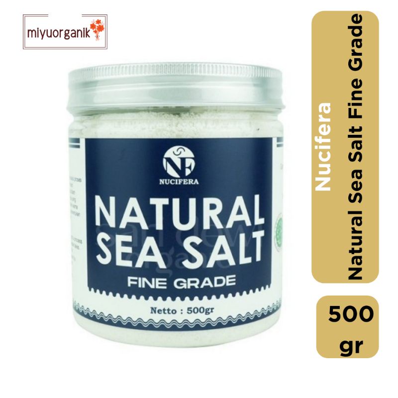 Jual NATURAL SEA SALT FINE GRADE 500GR NUCIFERA | Shopee Indonesia