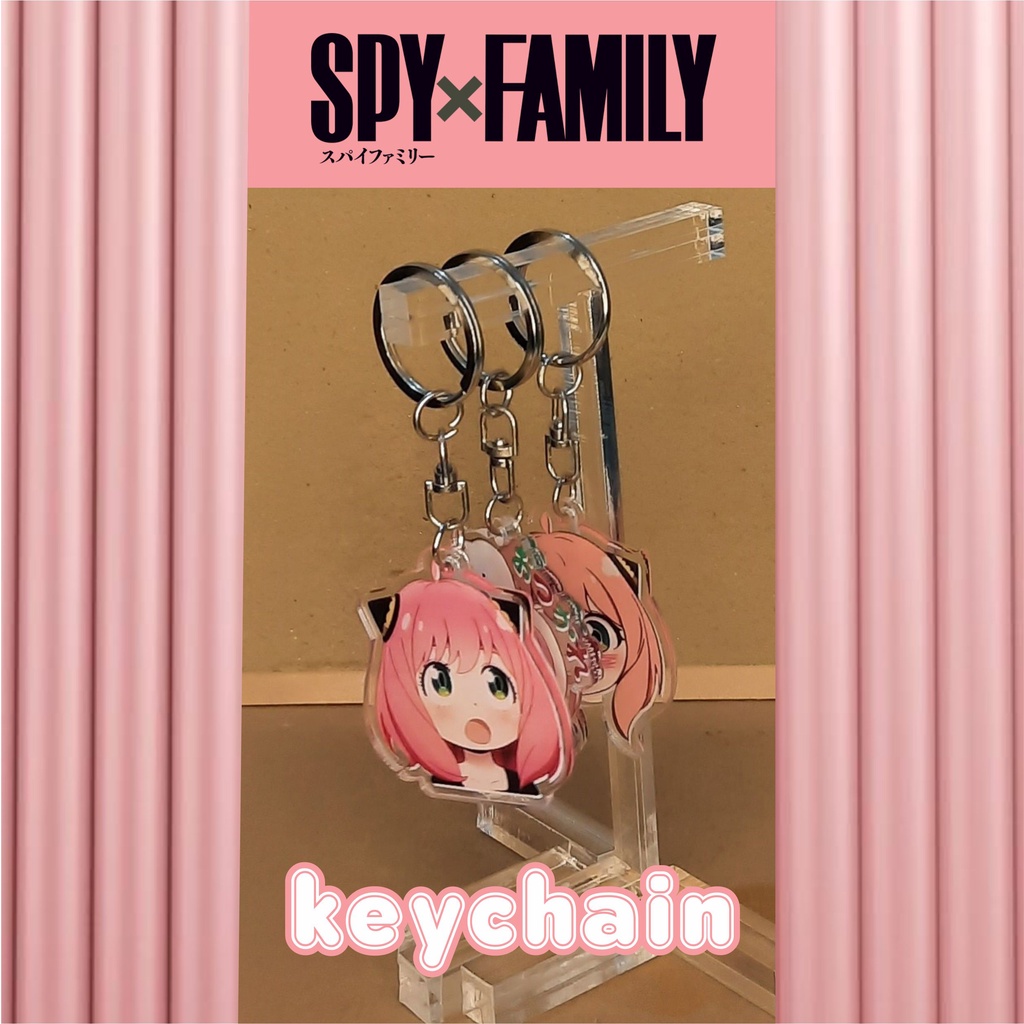 Jual Anya spy x family Keychain Gantungan Kunci Akrilik Anime Wibu ...