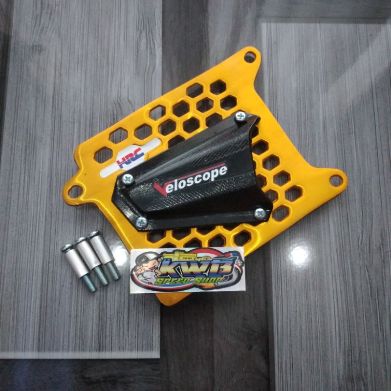 Jual Cover radiator hrc vario 110 cnc vario karbu airscope almunium ...