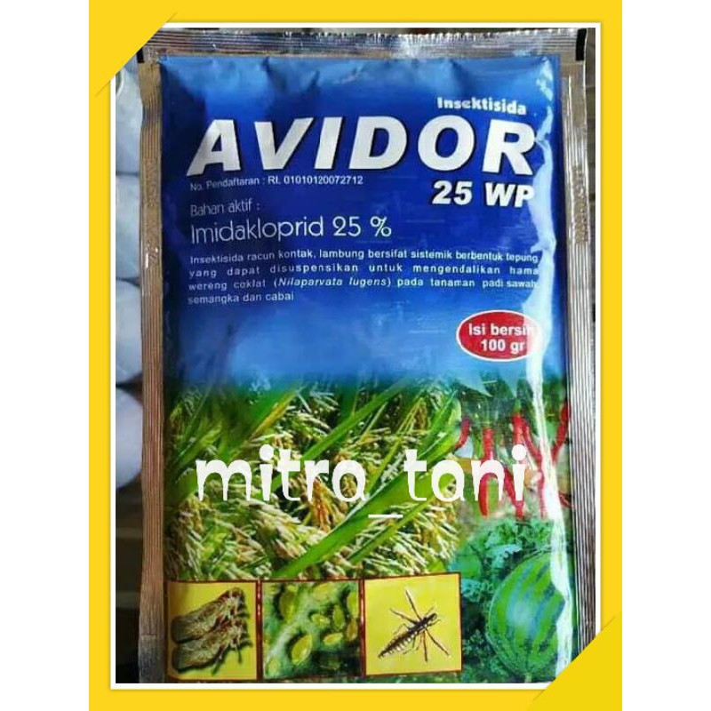 Jual insektisida imidakloprid AVIDOR 25WP 100gram dari SAPROTAN UTAMA | Shopee Indonesia