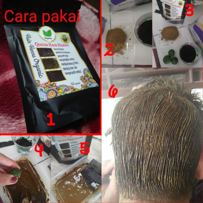 Jual Queen hari henna pewarna rambut | Shopee Indonesia
