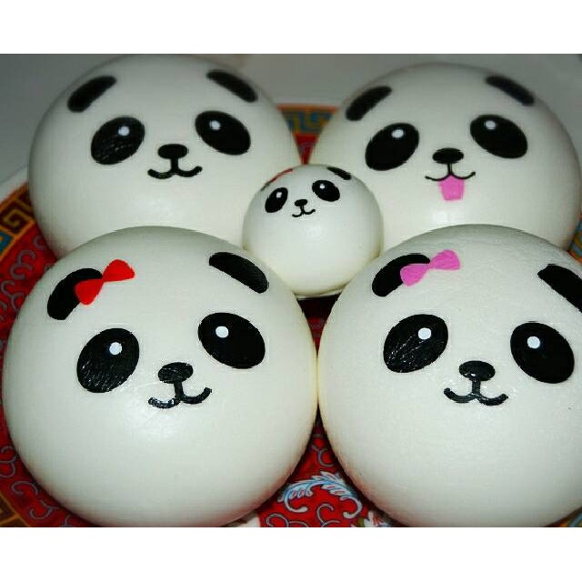 Jual Squishy jumbo panda bun in white colour Murah | Shopee Indonesia