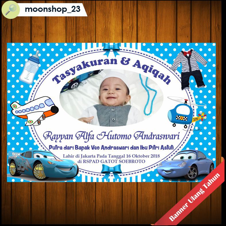 Jual Spanduk / Banner / Backdrop Aqiqah / Tasyakuran / Syukuran ...