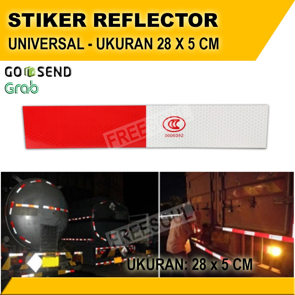 Jual Stiker Reflector Pemantul Cahaya Sticker Reflektor Warning Sign ...