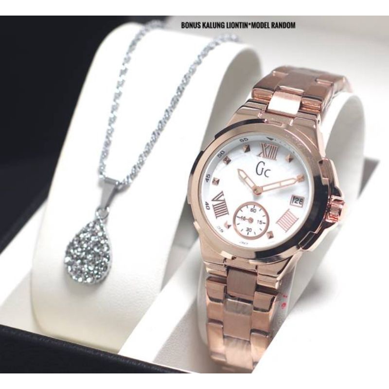 Jual Jam Tangan Wanita Guess Collection Gc Detik Tanggal Aktif Tali ...