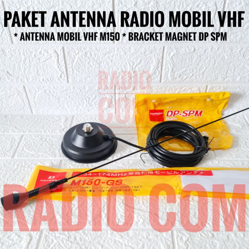 Jual PAKET ANTENA RADIO MOBIL VHF / ANTENA RADIO RIG MOBIL VHF M150 GS ...