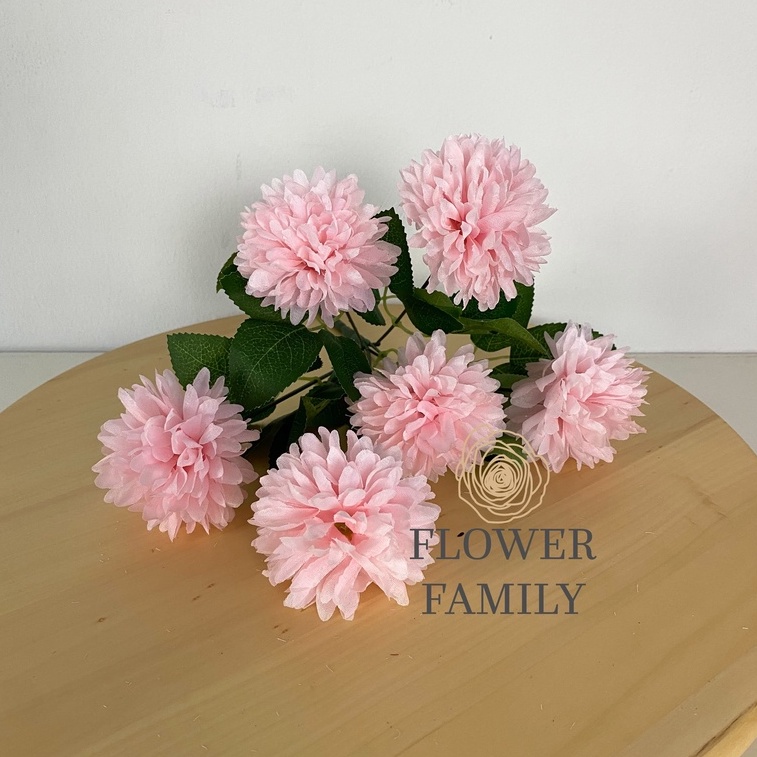 Jual Flower Family - [6 Cabang] Pom pom Artificial / Bunga Palsu Pom ...