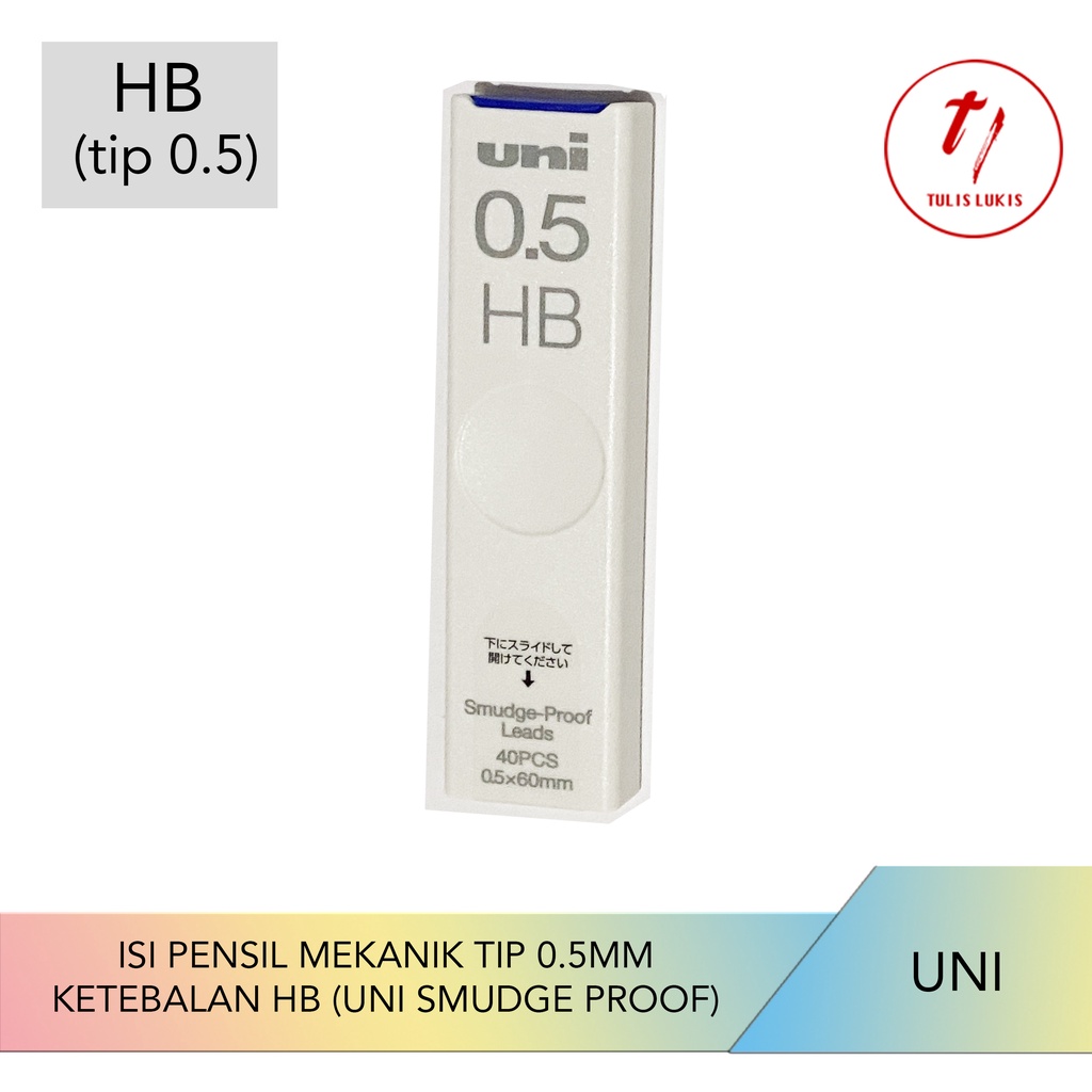 Jual Isi Pensil Uni Nano Dia Lead Smudge Proof HB tip 0.5mm | Shopee Indonesia