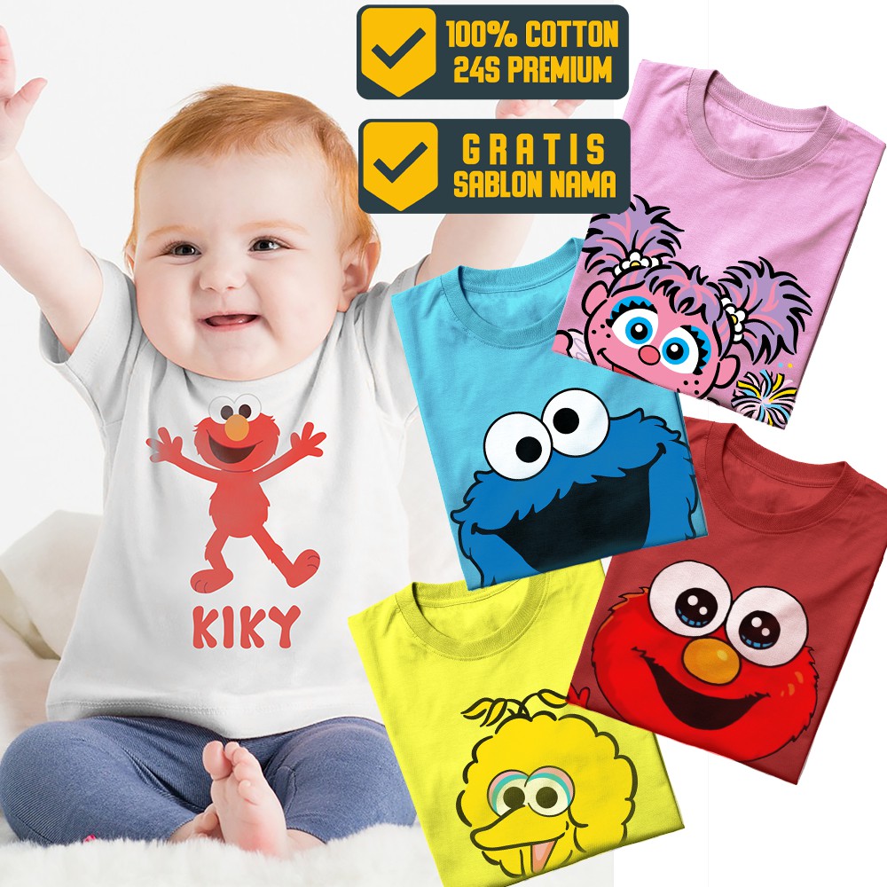 Jual PREMIUM Baju Kaos Elmo Anak Baju Kaos Sesame Street Couple ... Jual PREMIUM Baju Kaos Elmo Anak Baju Kaos Sesame Street Couple ...