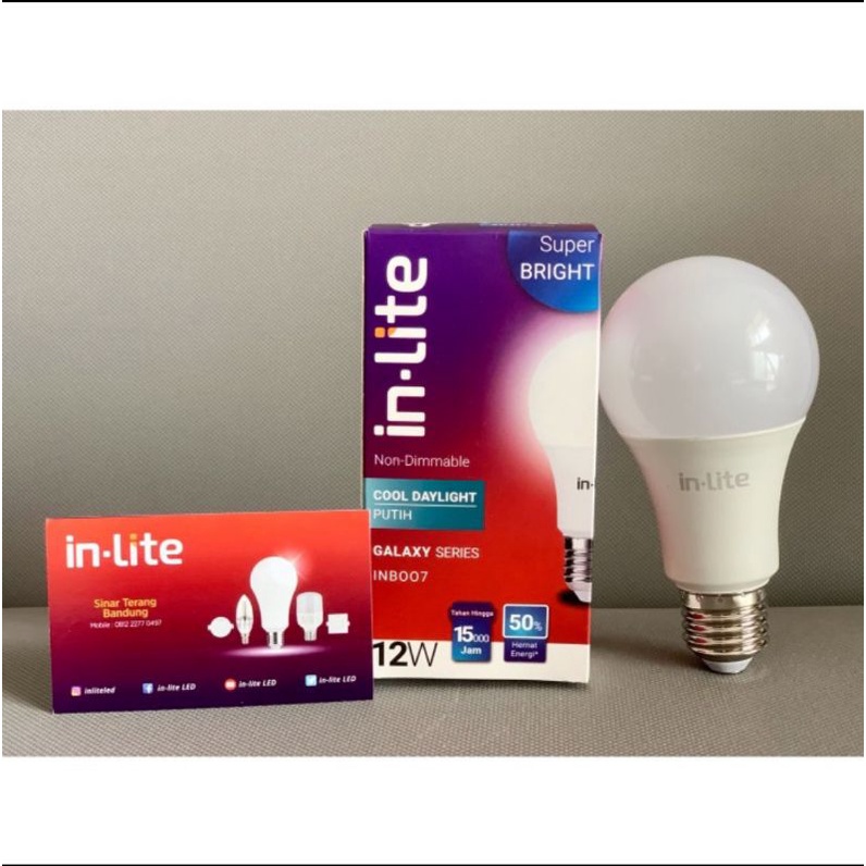 Jual LAMPU BOHLAM LED BULB INLITE 12W 12 WATT - INB007 | Shopee Indonesia