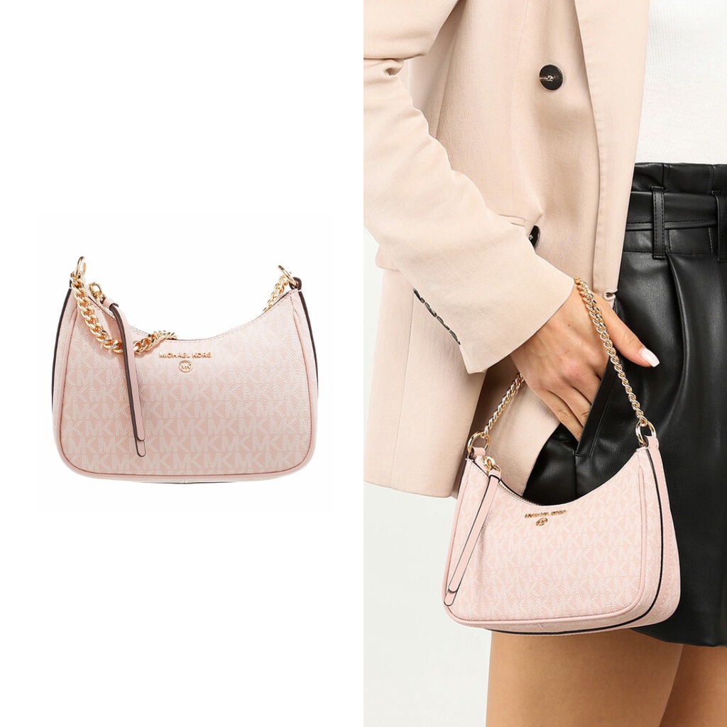 Jual Michael Kors Jet Set Charm Small Logo Shoulder Bag - Pink | Shopee Indonesia