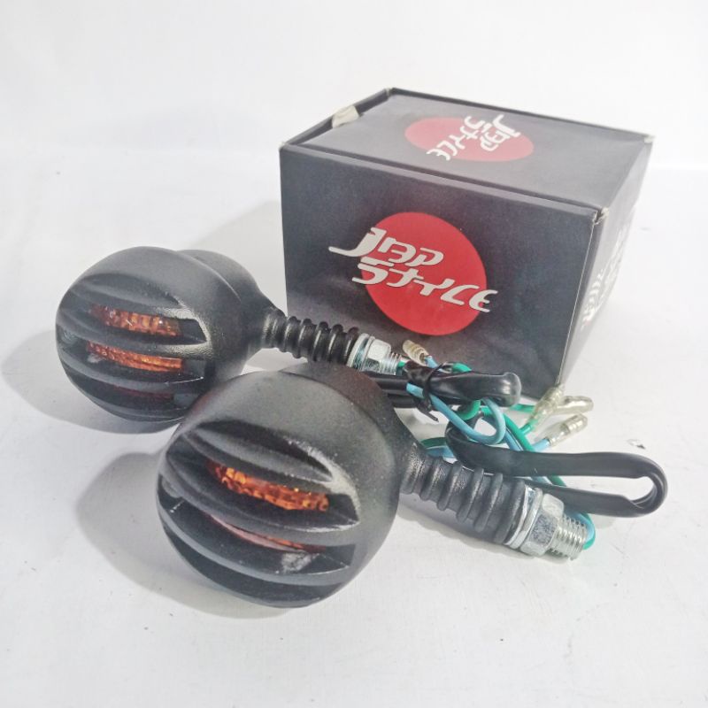 Jual LAMPU SEIN RITING TRALIS HITAM CB JAPSTYLE SEPASANG | Shopee Indonesia