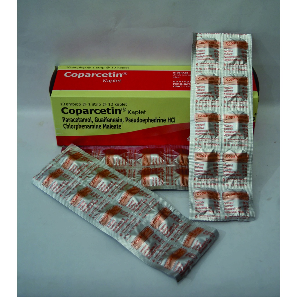 Jual Coparcetin Tablet (Obat Batuk, Panas / Demam, Flu / Pilek dan ...