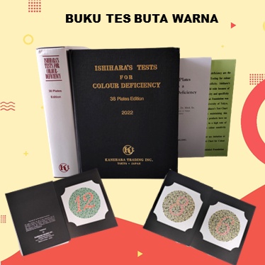 Jual Buku Tes Buta Warna Ishihara Test Isihara 38 Plates Originial ...