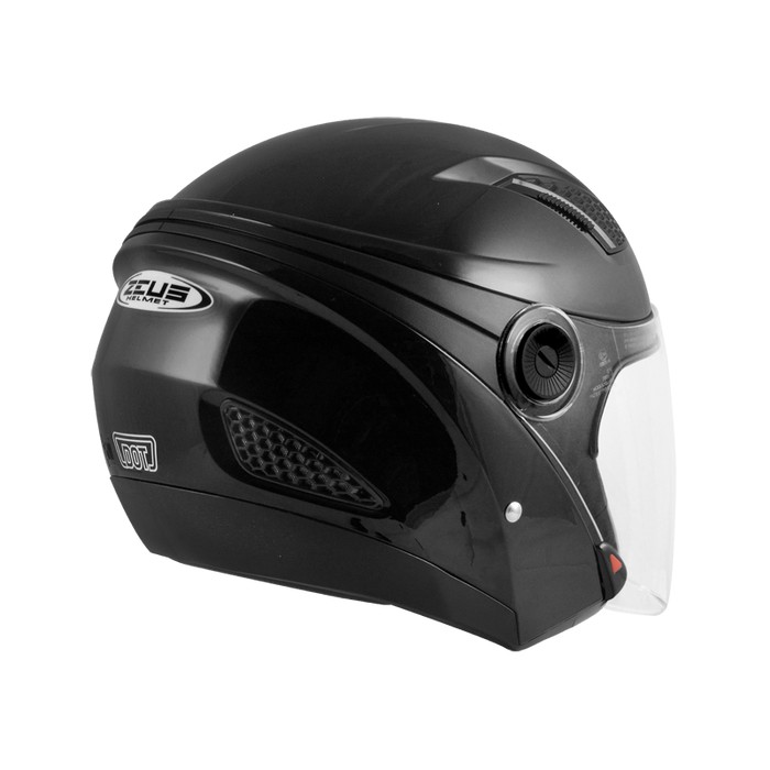 Jual Helm Half Face zeus 610 Hitam Glossy | Shopee Indonesia
