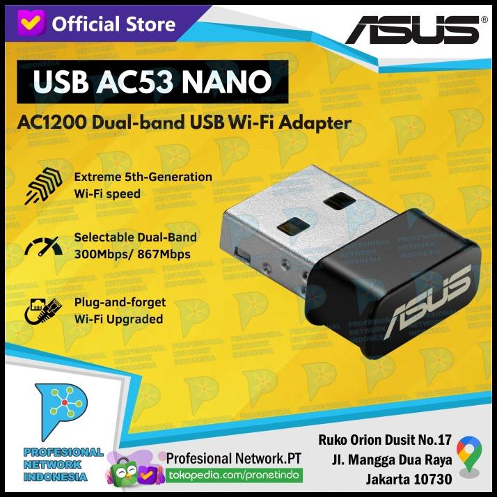 Jual Asus Usb-Ac53 Nano Usb Wireless Adapter Dual-Band | Shopee Indonesia