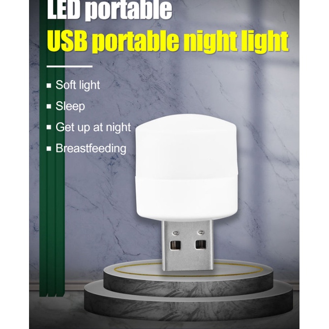 Jual Lampu USB Mini LED Night Lampu Tidur Lampu Baca Portable Bohlam ...