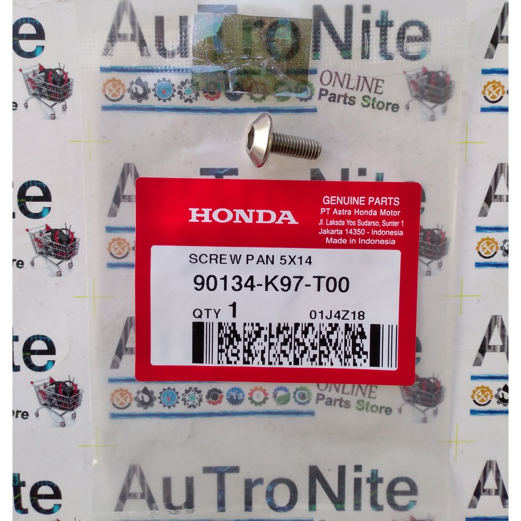 Jual Baut Body Screw Pan 5x14 mm 90134-K97-T00 Original Honda Genuine ...