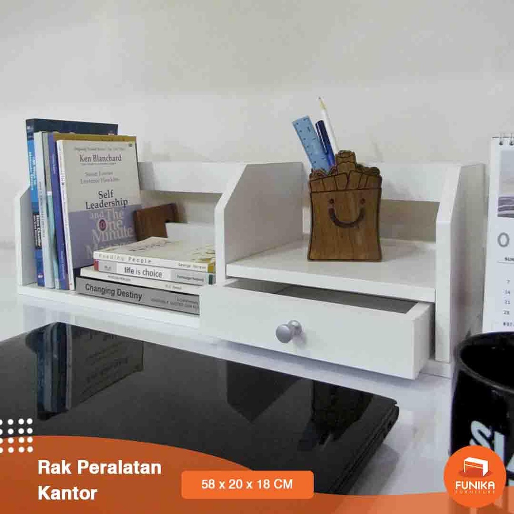 Jual FUNIKA 11009 WH - Rak Peralatan Kantor dengan Laci / Stationery ...