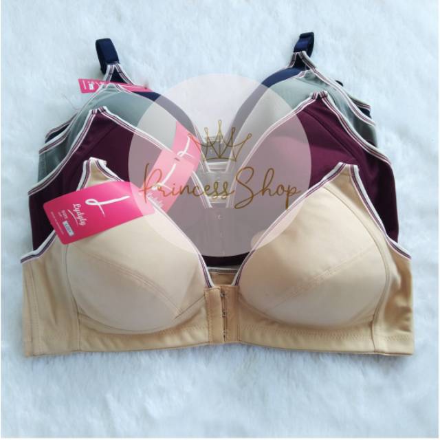 Jual Lydyly Bra Tanpa Kawat L051 Bh Kancing Depan Cup Besar 34-40 ...