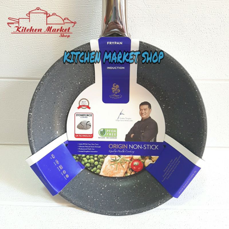 Jual BIMA Origin Frypan Induksi Induction 20cm 24cm 26cm Stoneforce ...