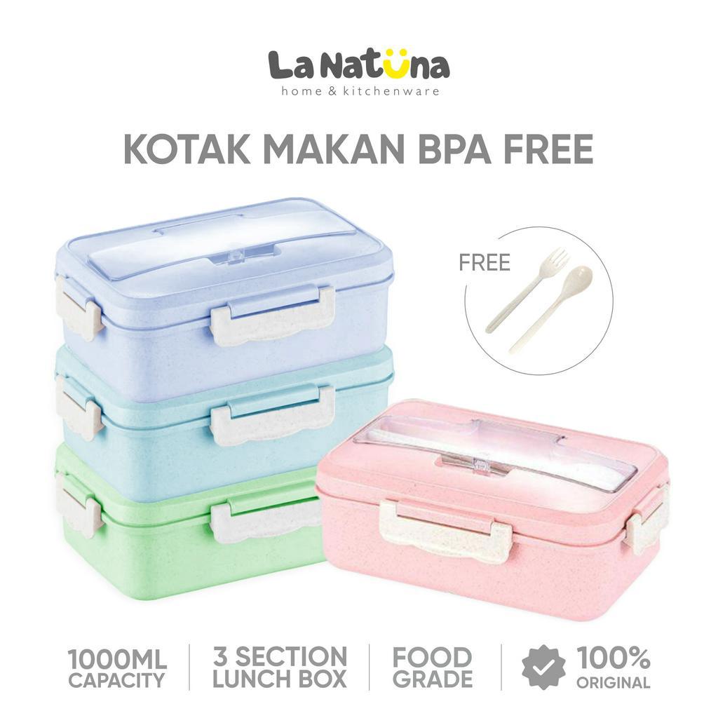 Jual NTN Lunch box 8121 Kotak Tempat Makan PP Jerami Gandum 1000 ml | Shopee Indonesia