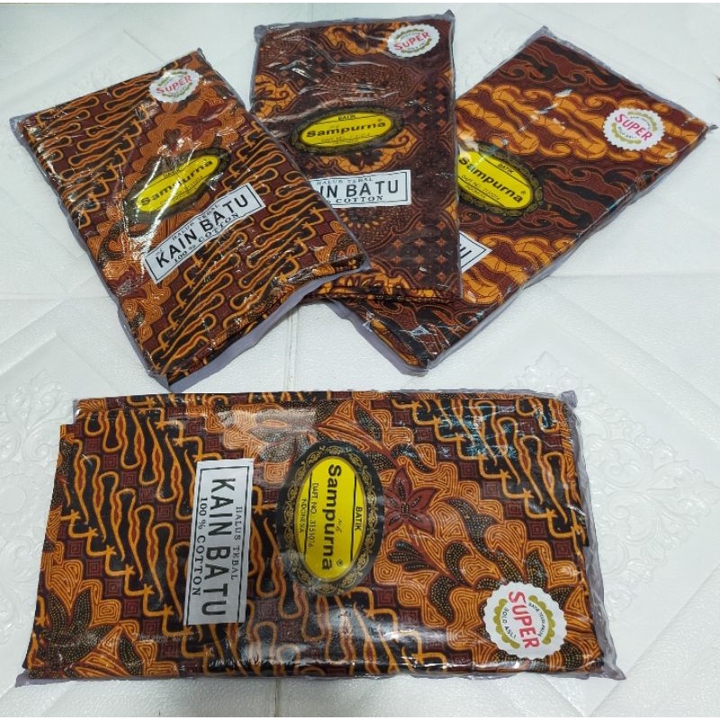 Jual Kain Batu Jarik sempurna Batik Sogan | Samping Kain Panjang Kebat Tapih | Shopee Indonesia