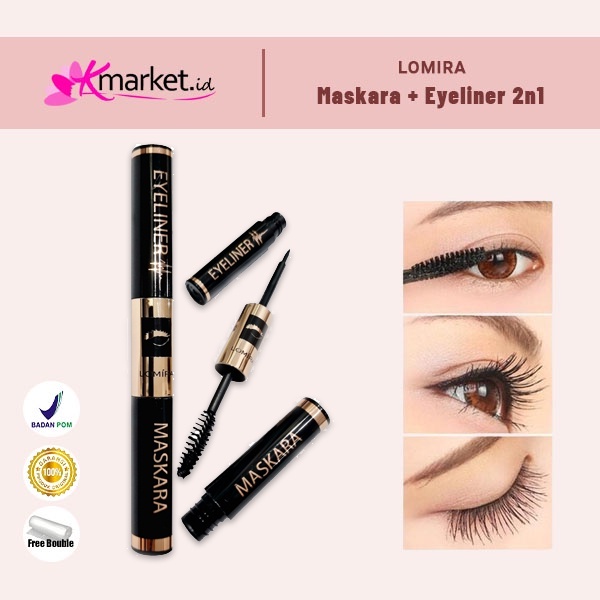 Jual Lomira Maskara + Eyeliner 2IN1 | Shopee Indonesia