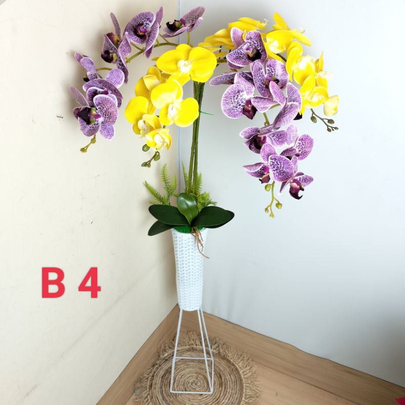 Jual BUNGA ANGGREK LATEX SUDUT POJOK SET POT RTN KERUCUT65 HIAS ...