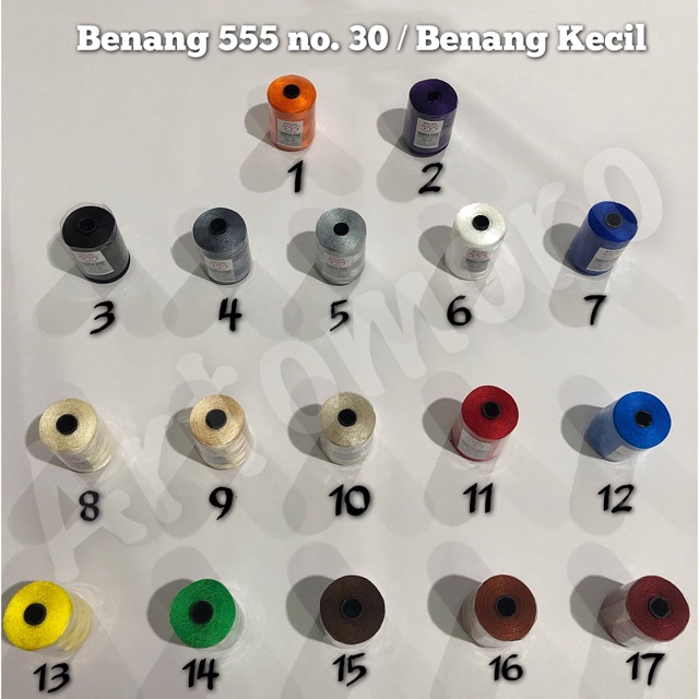 Jual Benang Nilon/Nylon Peniti nomor 30 (Benang Kecil) | Shopee Indonesia