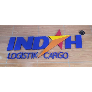 Jual Logo Indah Logistik Cargo Akrilik murah/logo ekspedisi akrilik ...