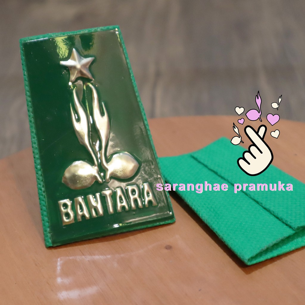 Jual Ready TKU Bantara Pramuka Bordir Karstek anti air Bahan Logam Waterproof (Harga Per Biji ...