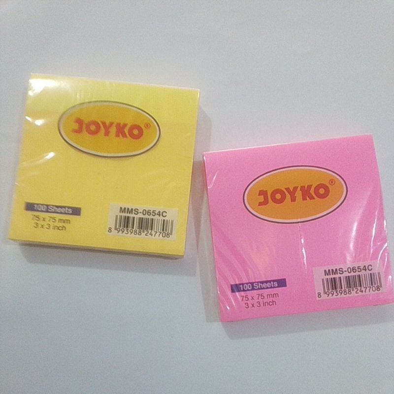 Jual STICKY NOTE JOYKO 100 SHEET 75X75 MM | Shopee Indonesia