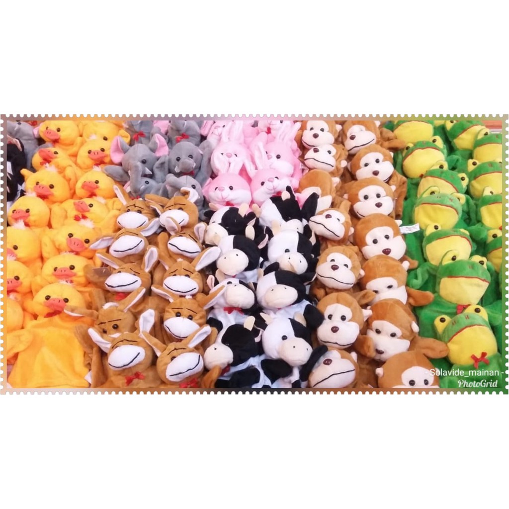 Jual Boneka tangan atau hand puppet seri hewan 7 karakter. kelinci ...