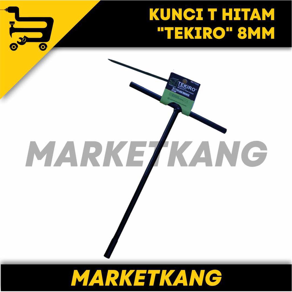 Jual KUNCI T HITAM "TEKIRO" 8 MM 10 MM 12 MM 14MM | Shopee Indonesia