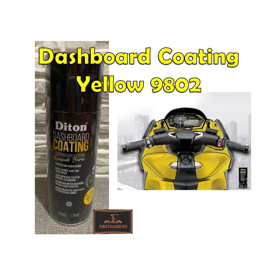 Jual Cat Semprot DITON PREMIUM - DASHBOARD COATING ORIGINAL YELLOW DC ...