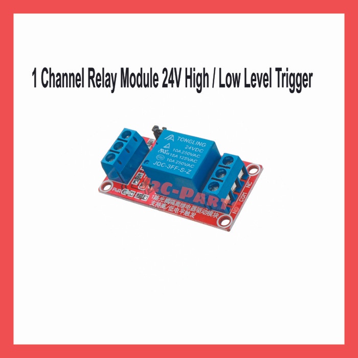 Jual 1 Channel Relay Module 24V High / Low Level Trigger | Shopee Indonesia
