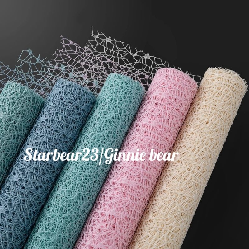 Jual Polinet jaring flower wraping ( korean jacquard net) per roll ...