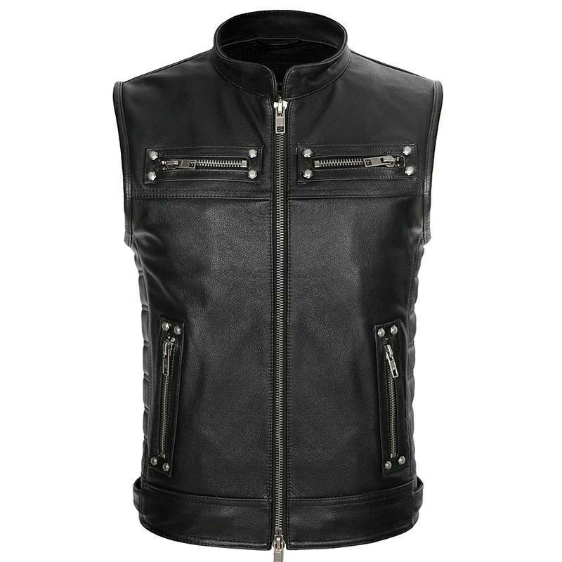 Jual Rompi Kulit Vest Kulit Bikers Motor Touring | Shopee Indonesia