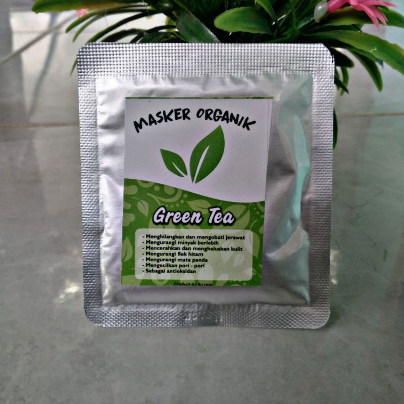 Jual Masker Wajah Organik Green Tea/Masker Organik Green Tea/Masker ...