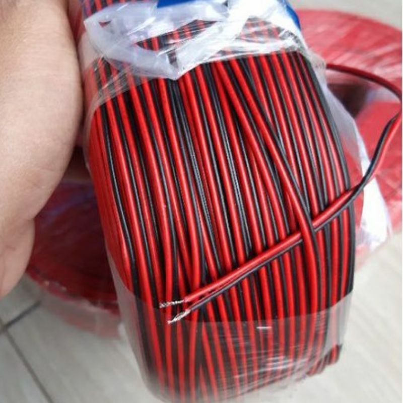 Jual kabel NYZ 2x10 /2jalur hitam+merah DC/AC serabut tembaga murni ...
