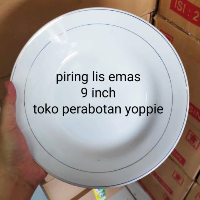 Jual Piring prasmanan - piring lis emas - piring lis mas - piring ...