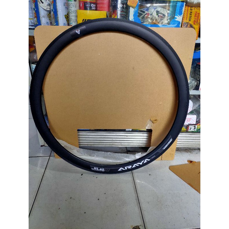 Jual velg rims sepeda fixie roadbike 700c araya KS-40 32h KS40 | Shopee ...