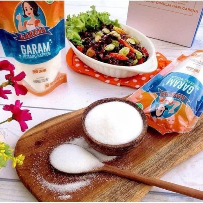 Jual GARENA/Garam kurang natrium/Rendah natrium untuk hipertensi 200 ...
