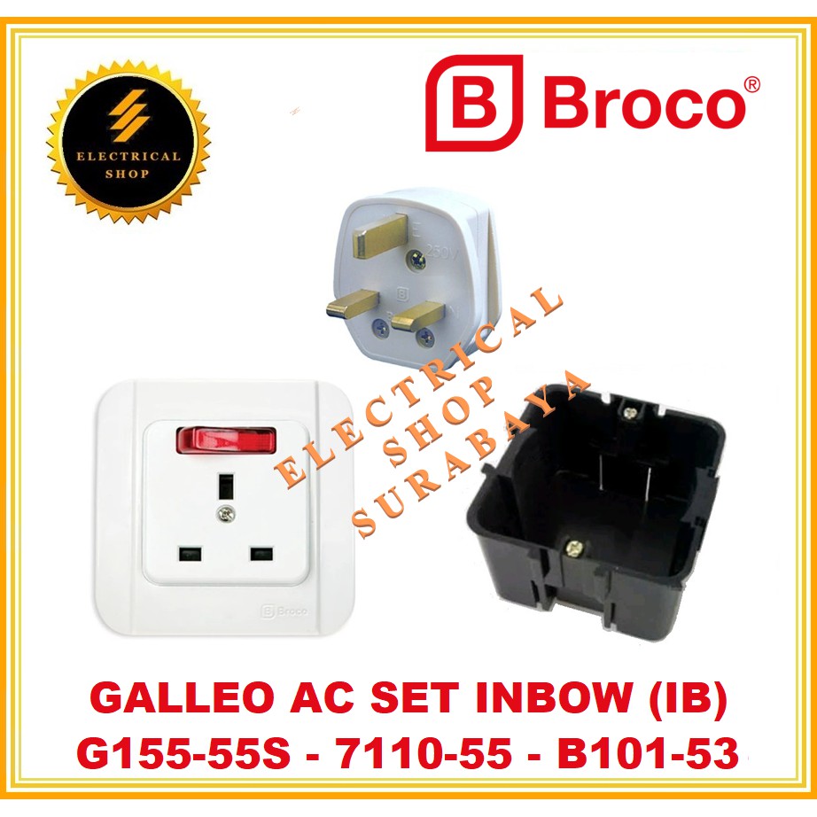 Jual BROCO GALLEO AC SET KOMPLIT PUTIH IB (TERSEDIA HARGA GROSIR) INBOW TANAM | Shopee Indonesia