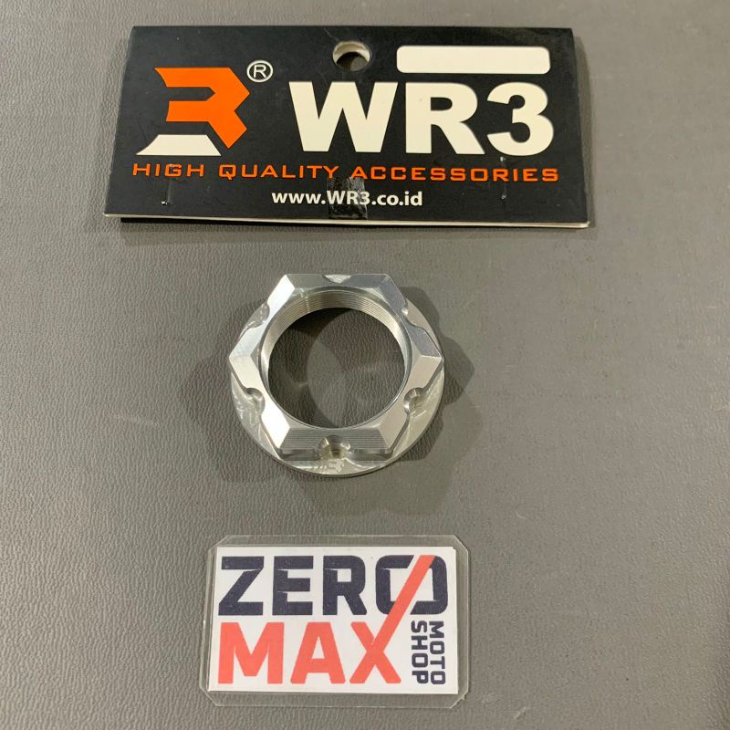 Jual Mur Komstir Segitiga Stang Triple Clamp WR3 Silver Kawasaki ZX25R ...