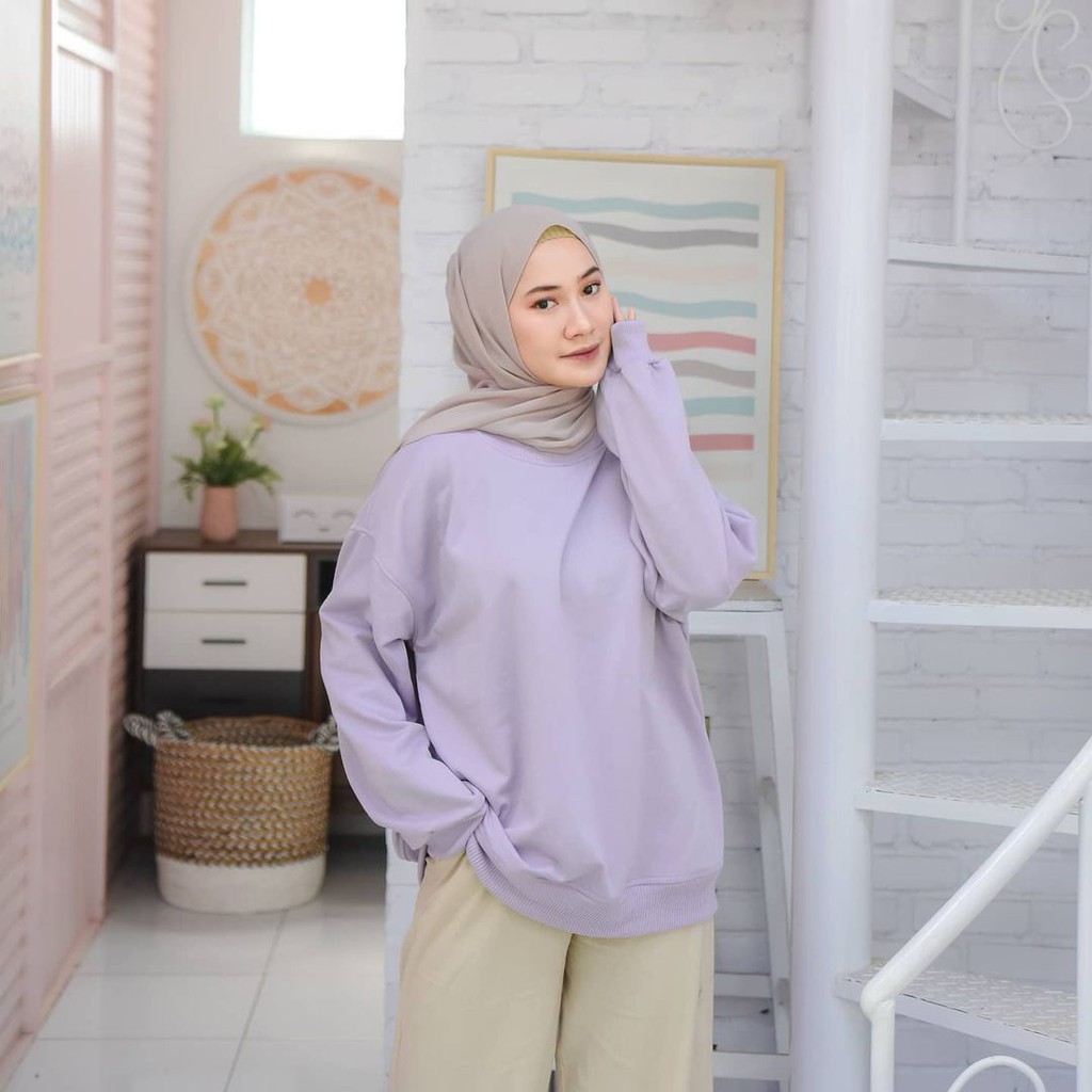 Jual LS - TERBARU Basic Oversize Jumbo XXL Anak Perempuan Sweater Cewek ...