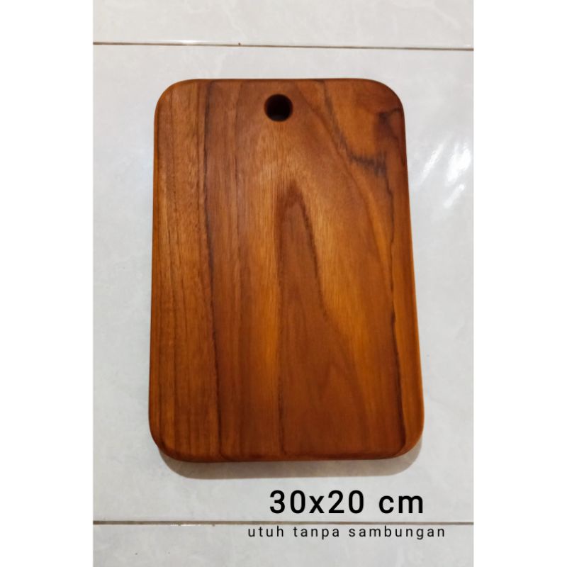 Jual talenan kayu jati asli tebal 3cm / utuh tanpa sambungan | Shopee ...