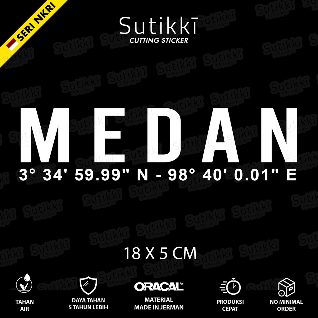 Jual Sutikki | Cutting Sticker Medan Sumatera Utara Kordinat Stiker ...