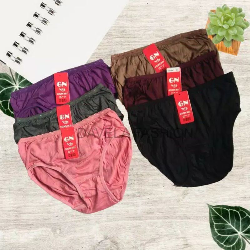 Jual Pakaian Celana Dalam Wanita Lokal Jumbo Katun Murah GN Gelap GN939 | Shopee Indonesia
